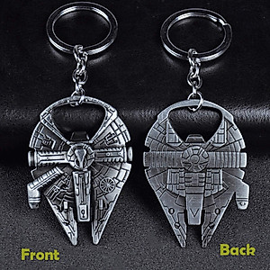 WF FASHION Keychain, Metal Bottle Opener,Beer Opener Gifts for Men and Women