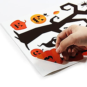 146 PCS Halloween Window Clings Decals for Window Glass Decorations Halloween Glass Decals for Party Decorations