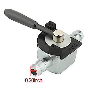 Savior 07-403 Fuel Shut Off Valve for Scagg 48568 Oregon 07-403 180 Degree Ball Valve Heavy Duty Inline Cut Petcock Gas Diesel Petrol for 1/4" Fuel Line Lawn Mower Replacement Part