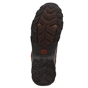 Twisted X Men's 4" Hiker Boot, Moc Toe, Dark Brown, 12 M