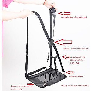 STRONG HOLD Laptop Harness,Standing Desk,Walking Desk,Tablet Harness,Book Harness,Portable Laptop Stand,Travel Laptop Stand(SH-LSHN01)