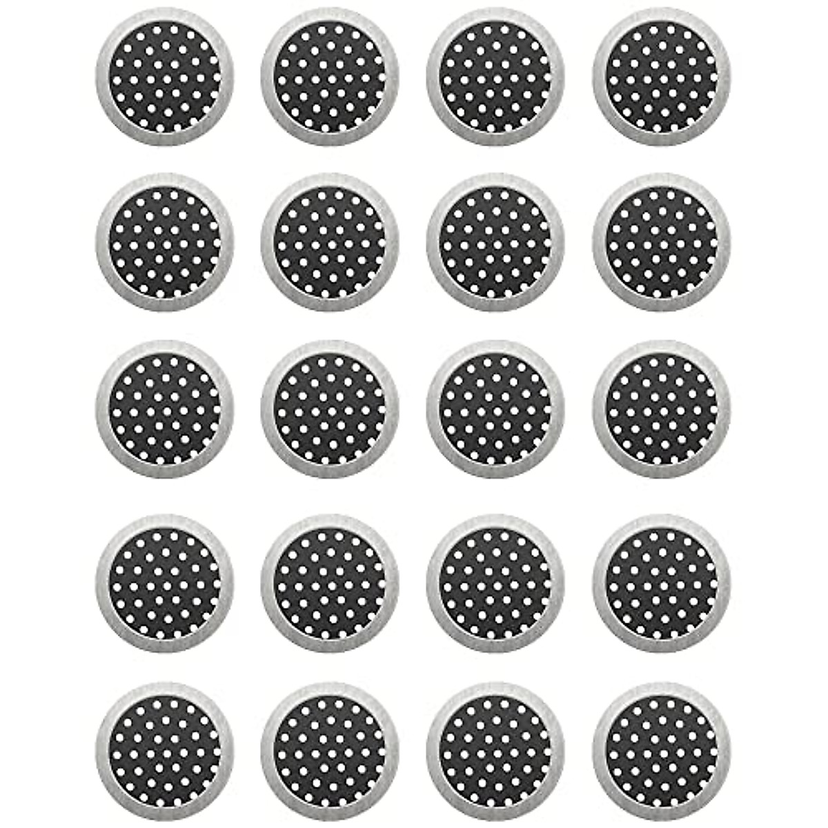 Earbuds Dust-Proof Steel Mesh with Glue Stainless in-Ear Earphones Replace Clean Net Filter dust Headphones Shell Steel mesh 3.7mm 4.5mm 4.8mm 5.0mm (Pack of 10pairs) (5.0mm)