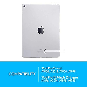 Logitech Slim Folio PRO iPad Pro 11-inch Keyboard case with Integrated Backlit Bluetooth Keyboard (only for iPad Pro 11-inch)