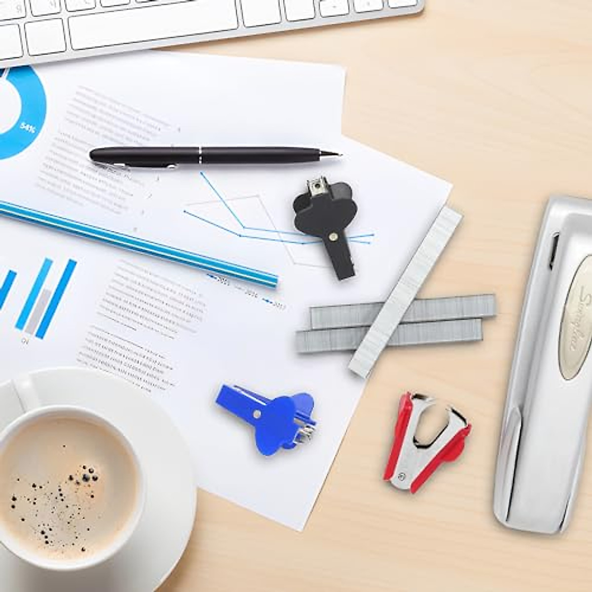 Staple Remover 3 Pack Staple Puller Pinch Jaw Style Staple Remover Tool, Stapler Removers