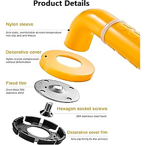 Psmpeng Bathroom Grab Rails 304 Stainless Steel Shower Handle Bathtub Grab Bar with Safety Circles Handrail ?for Elderly Disabled Toilet Seniors Kitchen(Black,30cm)