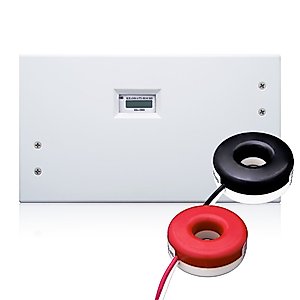Leviton MK240-1SW Indoor Flush Mount LCD Display 120/208/240V 2P3W 100A with 2 Solid Core CTs Mini Meter Kit