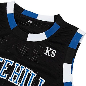 TUEIKGU 23 Nathan Scott Basketball Jersey for Men 90s Hip Hop Clothing for Party (Black23, XX-Large)
