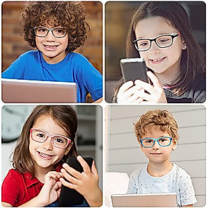 Outray 2 Pack Kids Anti Fog Safety Glasses with Side Shield & Blue Light Blocking Lens Protective Goggles Age 6-12