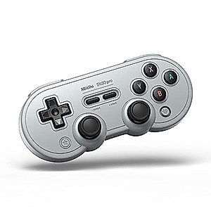 8Bitdo SN30 Pro Wireless Bluetooth Controller with Hall Effect Joystick Update, Compatible with Switch, PC, macOS, Android, Steam Deck & Raspberry Pi (Gray Edition)