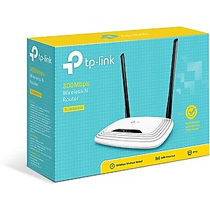 TP-Link N300 Wireless Extender, Wi-Fi Router (TL-WR841N) - 2 x 5dBi High Power Antennas, Supports Access Point, WISP, Up to 300Mbps