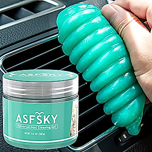 ASFSKY Cleaning Gel for Car Dust Cleaner Car Interior Slime for Detailing Putty for Dust Dirt Crumbs in Corners Inside The Car Clean The Dashboard Console and Vents