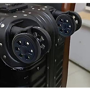 Suitcase Wheels Replacement 360 Spinner Luggage Travel Wheel Kits Double Accessories Universal Rubber Swivel Trolley Casters Bearings Repair Tools Set Rotating Flexible Quietness (2pcs (55x15mm))