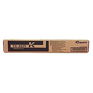 Kyocera 1T02NP0CS0 Model TK-8329K Black Toner Cartridge For use with Kyocera/Copystar CS-2551ci and TASKalfa 2551ci Color Multifunction Printers, Up to 18000 Pages Yield at 5% Average Coverage
