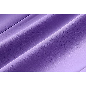 Mens Pants Slim Fit Solid Color Skinny Trousers Classic Dress Business Wedding Suit Pants US Size 32 Lavender