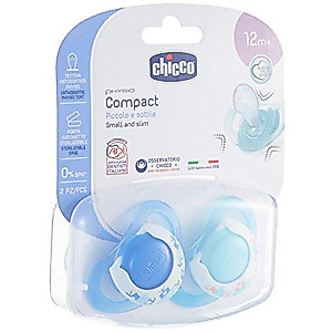 Chicco Physio Active Silicone Dummy Blue 12 Months 2 Pieces