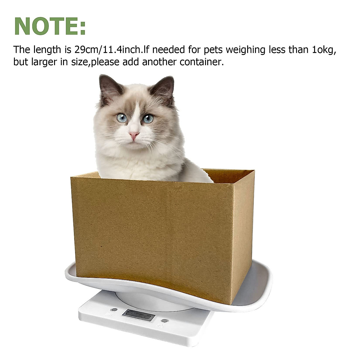 Digital Small Animals Scales for Weighing with Tape Measure, Puppy Whelping Scale Weigh Your Kitten, Rabbit with High Precision, Multifunction Electronic Baby Scales for Small Dogs Cats Crawl Pet