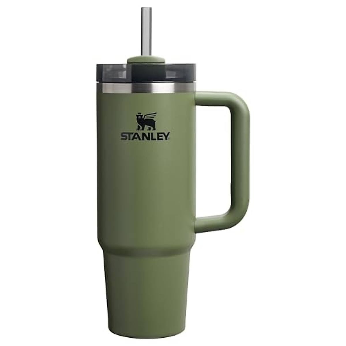 Stanley Quencher H2.0 Tumbler with Handle and Straw 30 oz | Flowstate 3-Position Lid | Cup Holder Compatible for Travel | Insulated Stainless Steel Cup | BPA-Free | Dried Pine