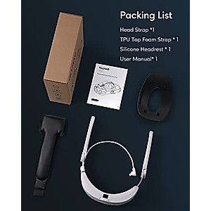 TILLMAO OQ2 Pro Elite Head Strap, VR Accessories Compatible with Oculus Quest 2, One-Click Release Function Design, 6000mah Battery with LED Display Screen, RGB Breathing Lights, Counter Balance