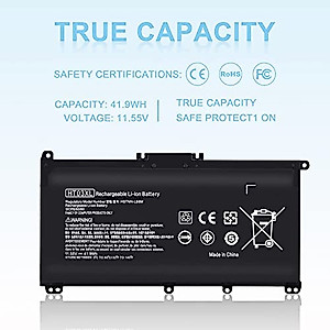 HTO3XL Laptop Replacement L11119-855 HT03XL Battery for HP Pavilion 14 15 17 15-CS 15-DA 15-DB Series 15-DA0012DX 14-CE0068ST 15-CS3073CL 15-CS3153CL 15-CS2064ST 15-DA0014DX Fits HT03041XL HSTNN-LB8M
