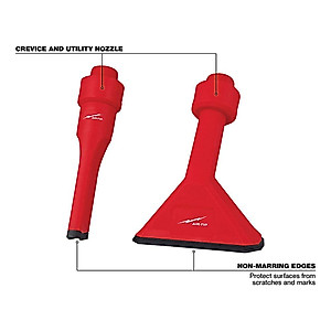SHISHUVIN Milwaukee 49-90-KIT1 AIR-TIP Nozzle/Rotating Brush/Pivoting Brush Attachment Kit - Vacuum Cleaner Accessories - Resin Material