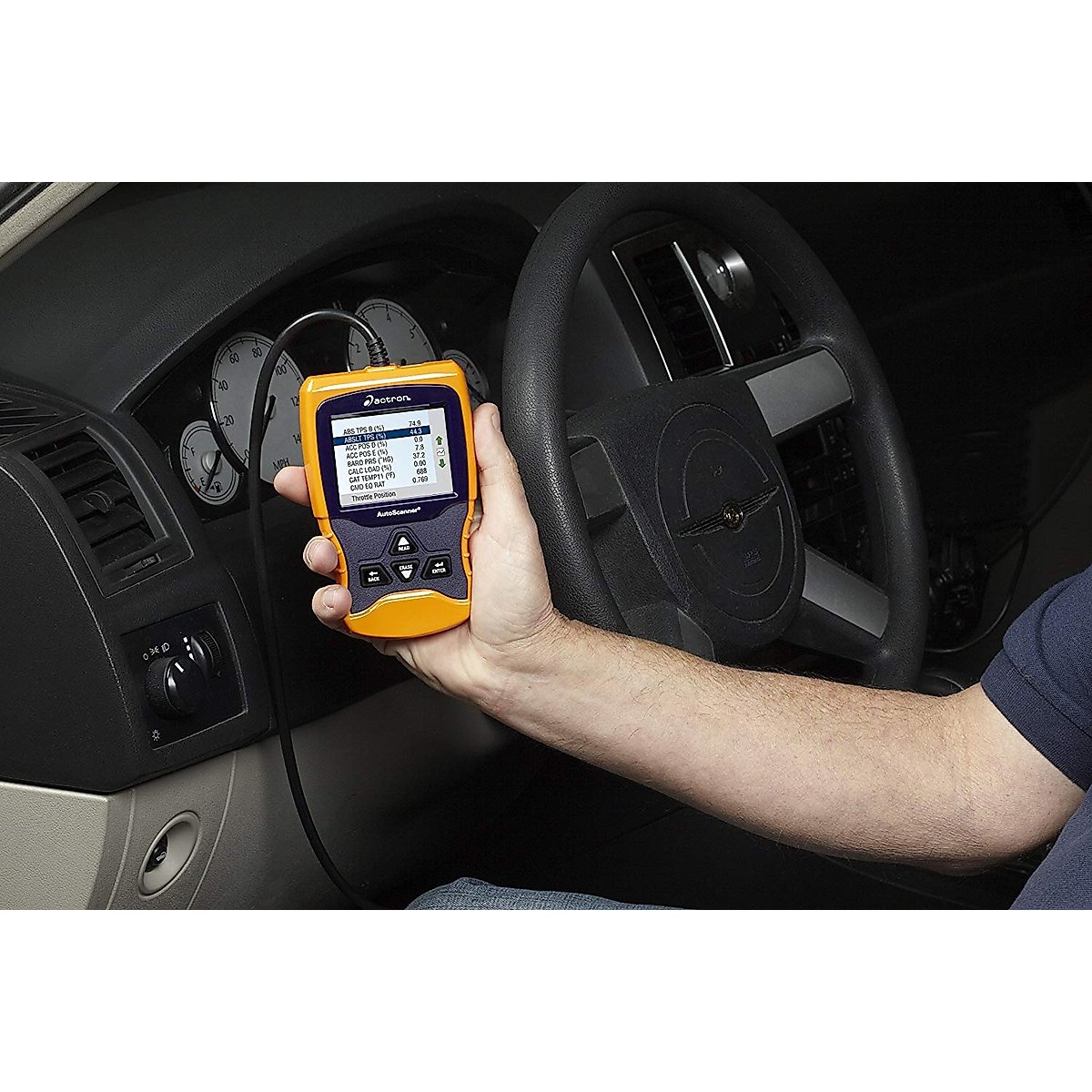 Actron CP9670 AutoScanner Trilingual OBD II, CAN, and ABS Scan Tool with Color Screen for 1996 and Newer Vehicles