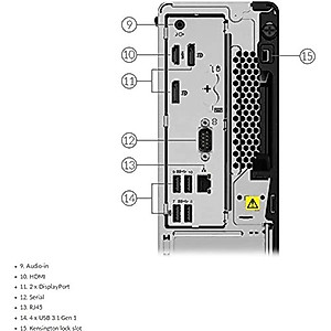 Lenovo ThinkCentre M80s 11CU000FUS Desktop Computer, Intel Core 10th Gen i5-10500, Windows 10 Pro, 16GB RAM, 512GB SSD (11CU000FUS)