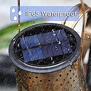 Ostritec Solar Outdoor Watering Can Lights, Waterproof Hanging Solar Lantern, Garden Lights Decoration with Light String, Suitable for Patio Yard Table Path Party RV