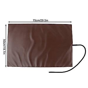 PVC Cat Heating Pad,Dog Heating Pad, Medical Care Pad, Pet Heating Pad, Pet Heated Bed Mat, Pet Bed Warmer, Dog Sleeping Bed Mat, Reusable Pet Warming Mat for Dog Cat, Easy to Clean(50x75cm-US Plug)