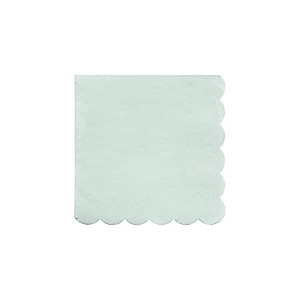 Meri Meri Disposable Paper Napkins (Pack of 20), Scalloped Edge, 2 Sizes, 15 Colors, Party Napkins