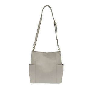 Joy Susan Women's Kayleigh Side Pocket Bucket Bag - Classic Grey