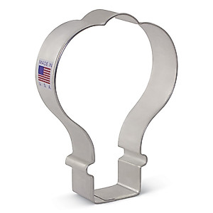 Hot Air Balloon Cookie Cutter, 4.25" Made in USA by Ann Clark