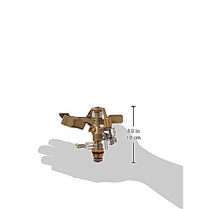 Orbit 55032 1/2" BRS Sprinkler Head, Connection, Silver and Gold