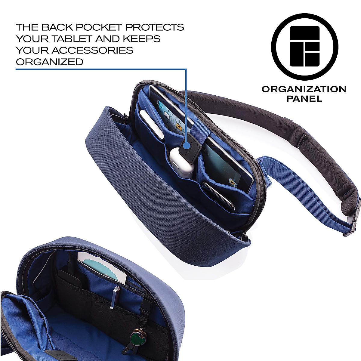 XDDesign Bobby Sling, Anti-Theft Backpack, Navy