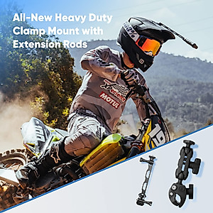 Insta360 X3 Motorcycle Kit- Waterproof 360 Action Camera with 1/2" 48MP Sensors, 5.7K Active HDR Video, 72MP 360 Photo, 4K Single-Lens, 60fps Me Mode, Stabilization, 2.29" Touchscreen, AI Editing