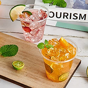 Lilymicky [300 Pack] 5 oz Clear Plastic Cups, Disposable Plastic Shot Glasses, 5 Ounce Plastic Party Drinking Cups for Gatherings, Carnival, and any Events