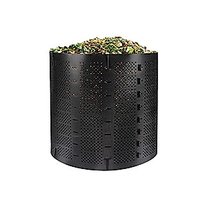 SIMPO 300 Gallon Composter Expandable Backyard Outdoor Compost Bin Easy Setup Large Capacity High Efficiency Fast Compost Maker (300 Gallons)