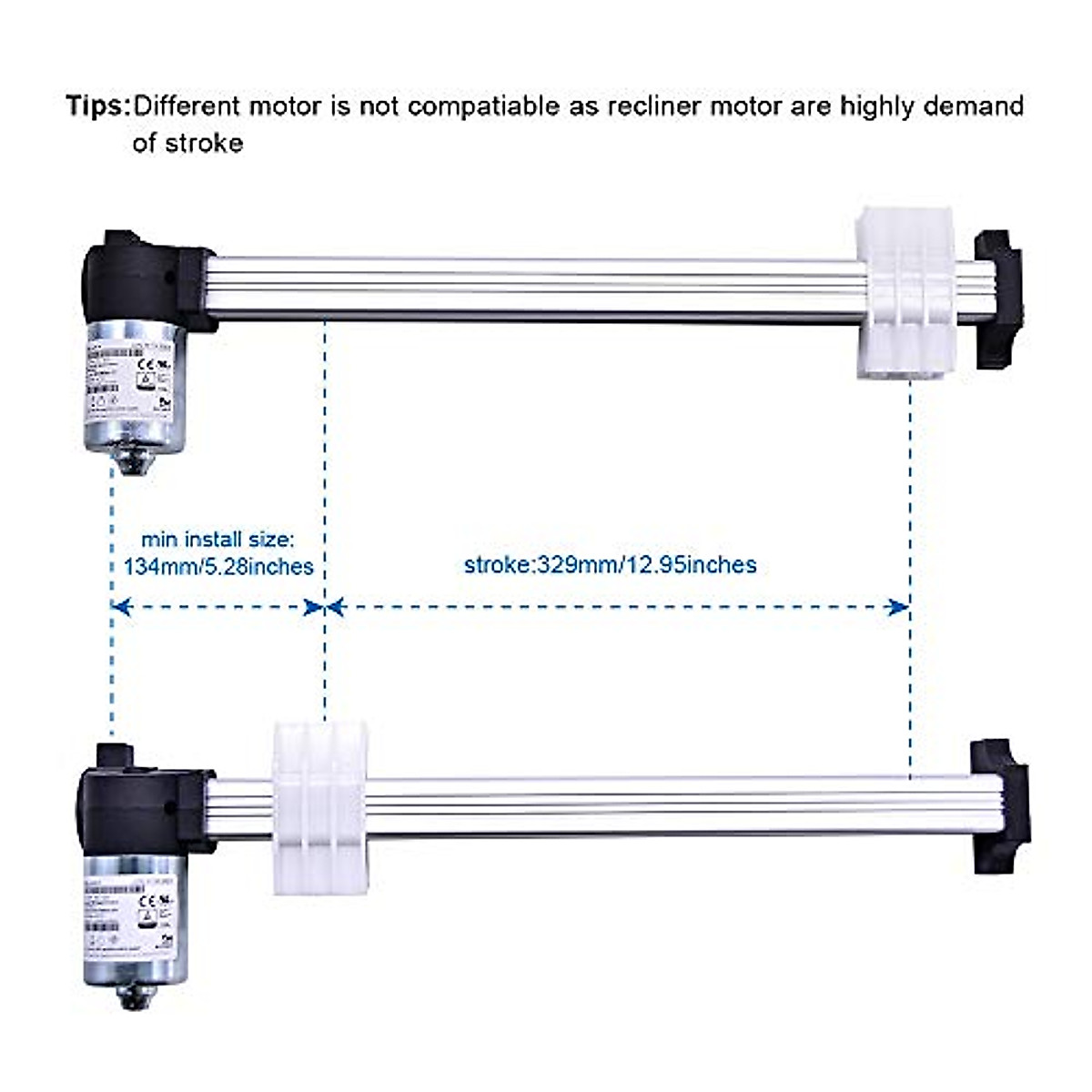 Okin JLDQ.18.134.329Z02/12.134.329 Power Recliner Lift Chairs Motor Actuator Replacement