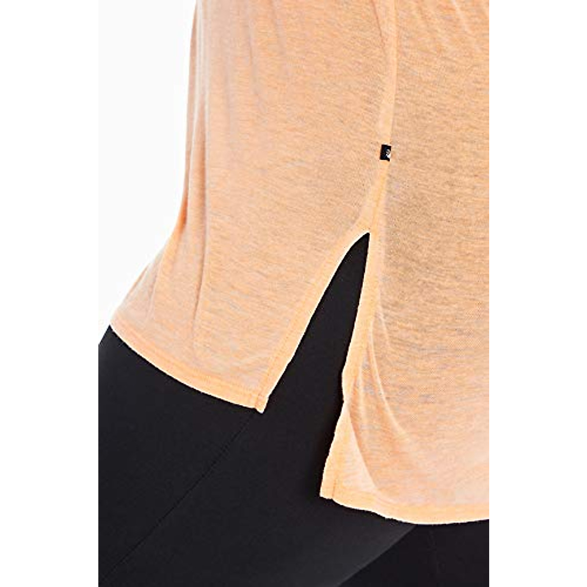 Marika Plus Size Vivion Short Sleeve V-Neck T-Shirt, Canteloupe, 1X