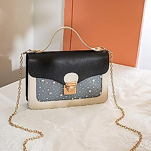 WANGPU Fashion Lady Shoulders Small Backpack Sequin Purse Mobile Phone Messenger Bag Shoulder Bags