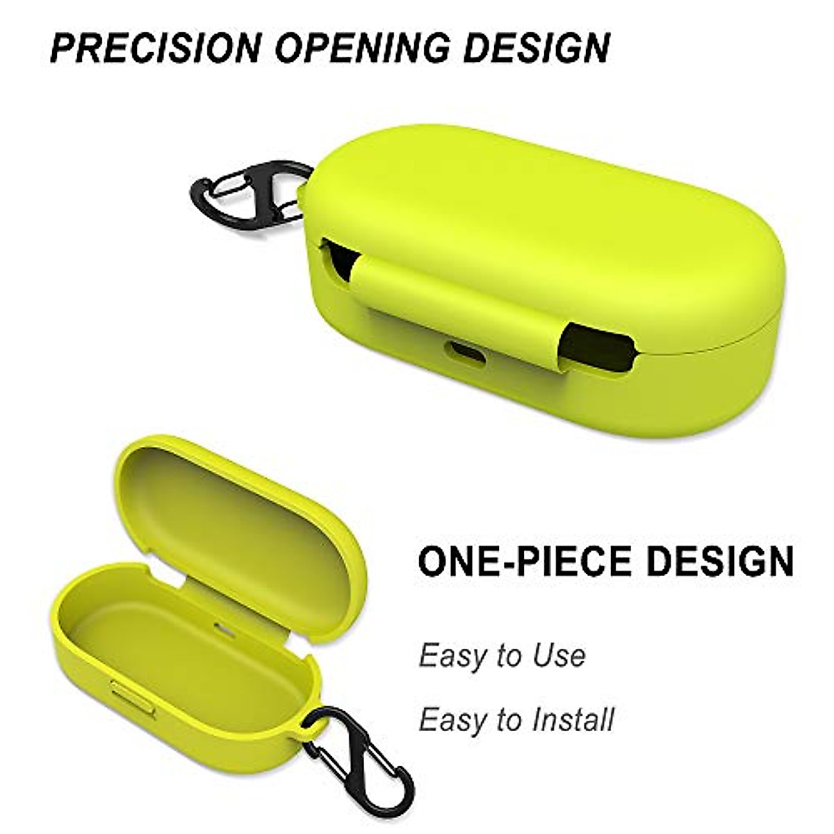 Aotao Compatible with Bose Sport Earbuds Silicone Carrying Case (Not fit for Bose QuietComfort Earbuds), Portable Scratch Shock Resistant Cover (Green)