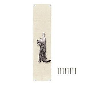 70.9"x 15.7" Thickened Extra Large Cat Wall Climbing Carpet, Cat Climbing Wall Scratcher, Cat Carpet, Couch Sofa Protector-Natural
