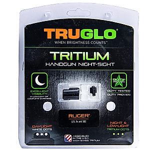 TruGlo Trit Glow in the Dark Pistol Sight, Ruger