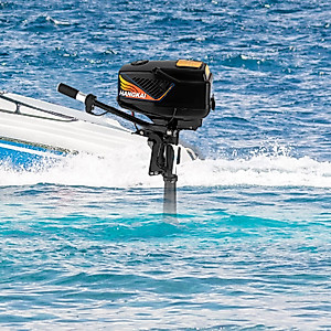 Electric Outboard Motor,5HP Brushless Motor Boat Engine,Outboard Boat Motors,Ideal for Fishing, Boating | 48V, 1200W