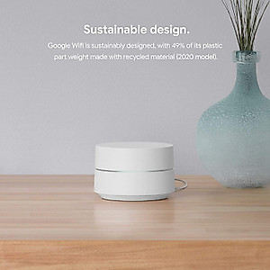 Google Wi-Fi Mesh Network System Router AC1200 Point (3-Pack) Bundle with Nest Indoor Security Camera, 3-Pack