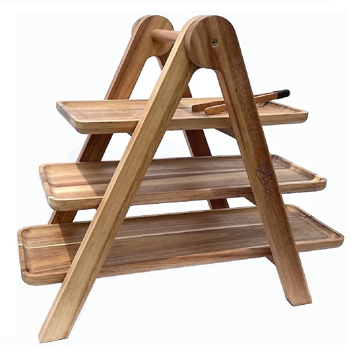 Paos- 3 Tier Acacia Wood Charcuterie Boards, serving tray, cheese board set, large charcuterie board set, house warming gifts new home, wedding registry items, housewarming gift wooden tray, wood tray
