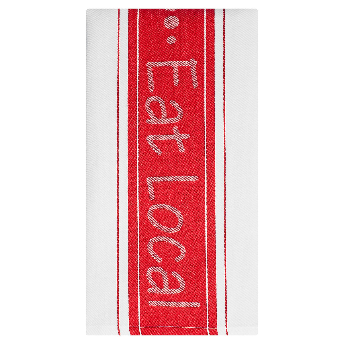 MU kitchen Towel MUkitchen 100% Cotton Jacquard Woven Dishtowel, 20 by 30-Inches, Eat Local – Set of 2