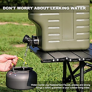 5-Gallon Water Jug Spigot,Water Carrier Jug Replacement Faucet Assy,Compatible with Coleman 5 Gallon Water Carrier Model,Universal Water Spout for 5-Gallon Jug (1 Pcs)