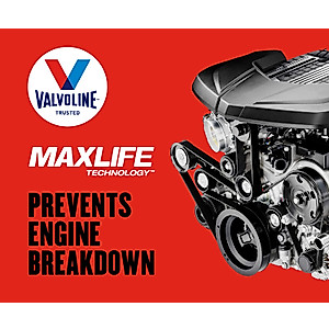 Valvoline High Mileage with MaxLife Technology SAE 5W-30 Synthetic Blend Motor Oil 5 QT