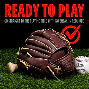 Franklin Sports Baseball Gloves - RTP Pro Baseball Fielding Glove - Infield/Pitcher Glove - 12", Brown