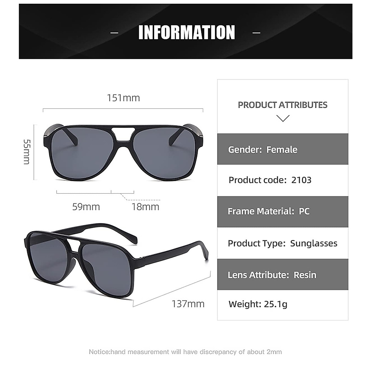 IKUVNA Vintage Aviator Sunglasses for Women Men 70s Glasses Retro Oversized Yellow Lens Shades